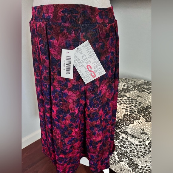 LuLaRoe | Skirts | Lularoe Madison Womens Midi Skirt Rich Pink And Deep ...